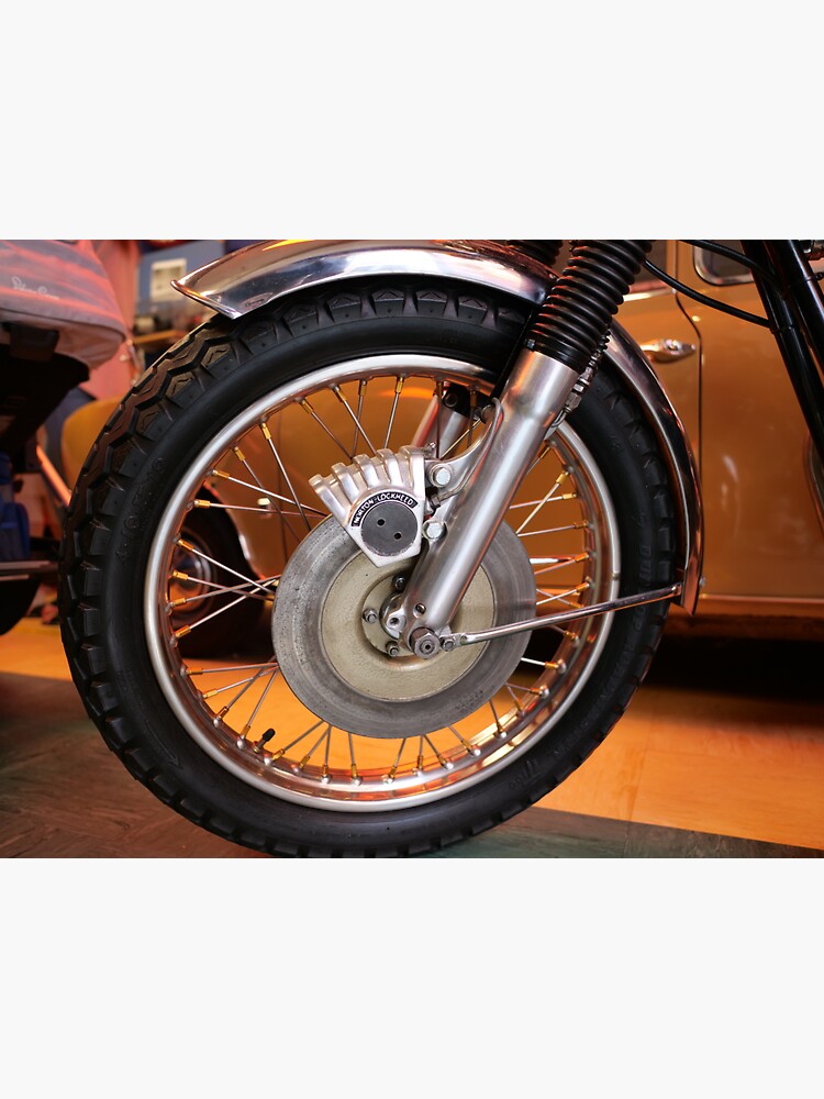 "classic motorcycle wheel with spokes .. beautiful design" Sticker for ...