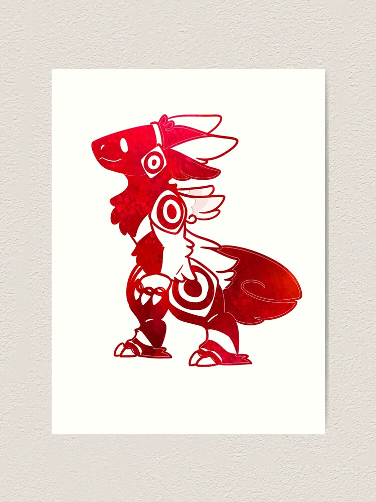 "Furry Protogen red fur style , fun furry Protolution " Art Print by ...