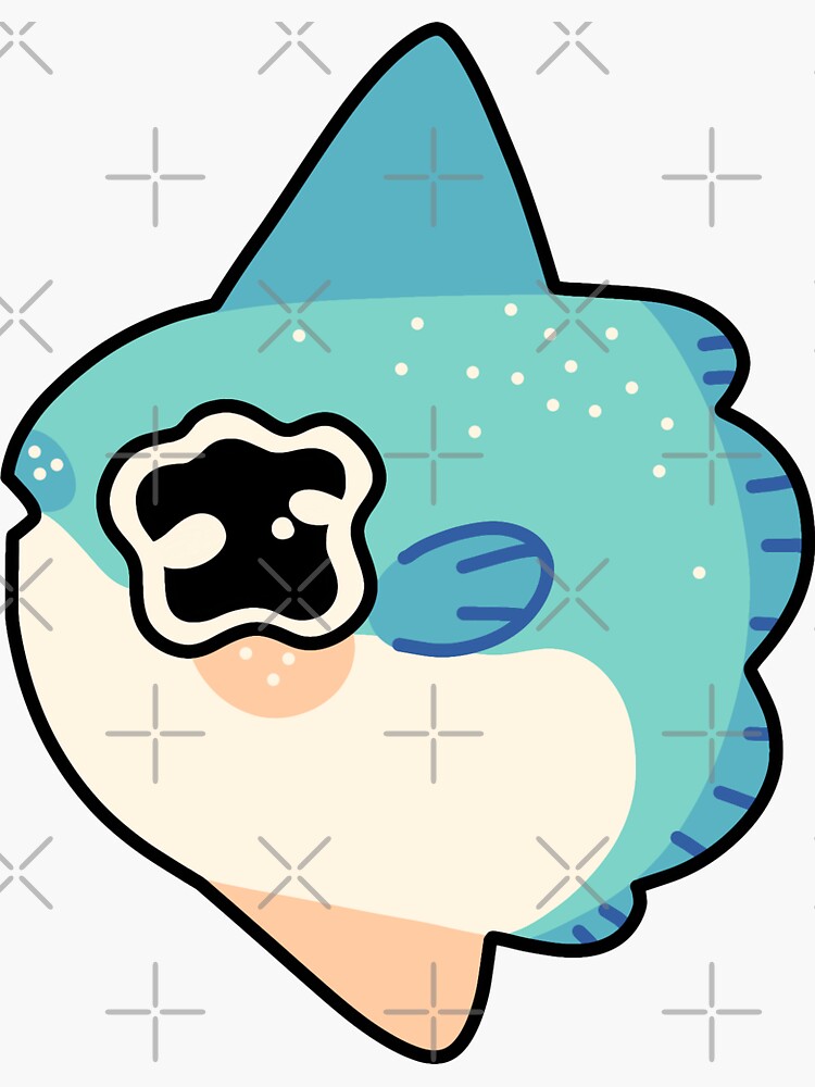 "Moonfish" Sticker by SilAchan | Redbubble