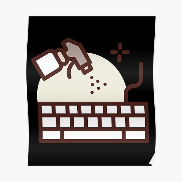 "Corona virus keypad clean icon" Poster for Sale by Limonine | Redbubble