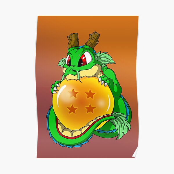 "CHIBI SHENRON DRAGON BALL" Poster by KrokMin | Redbubble