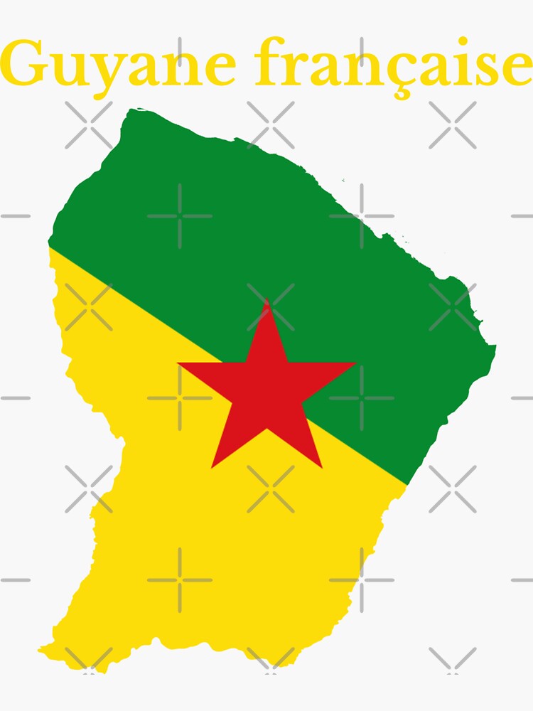 "French Guiana (Guyane française), Flag Map, French Region, France ...