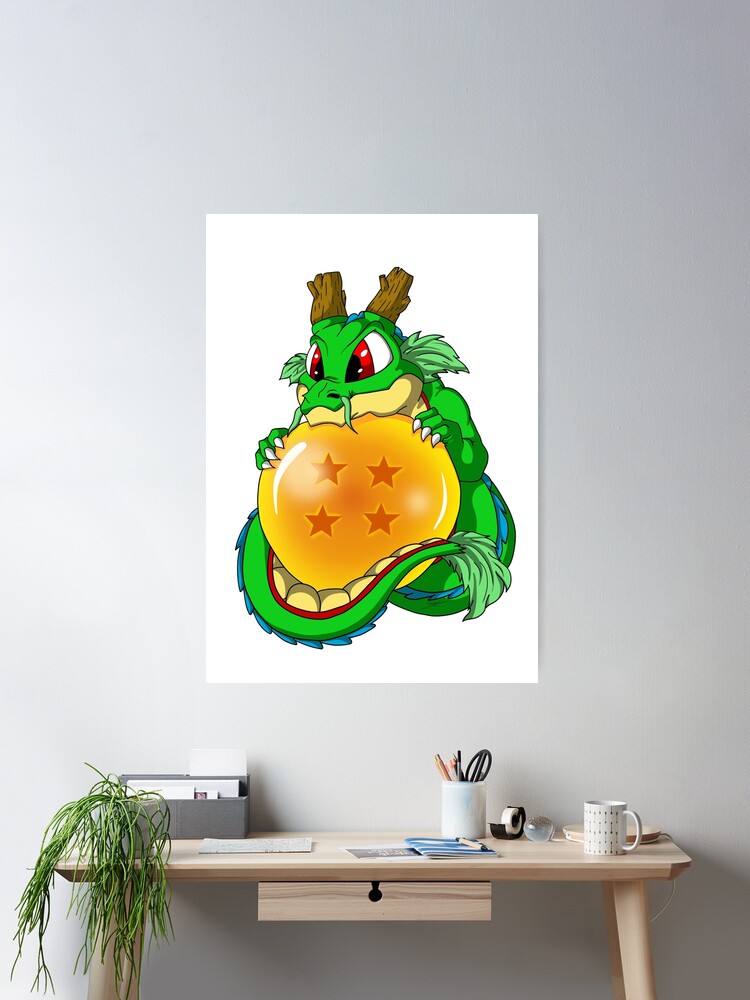 "SHENRON CHIBI DRAGON BALL" Poster by KrokMin | Redbubble