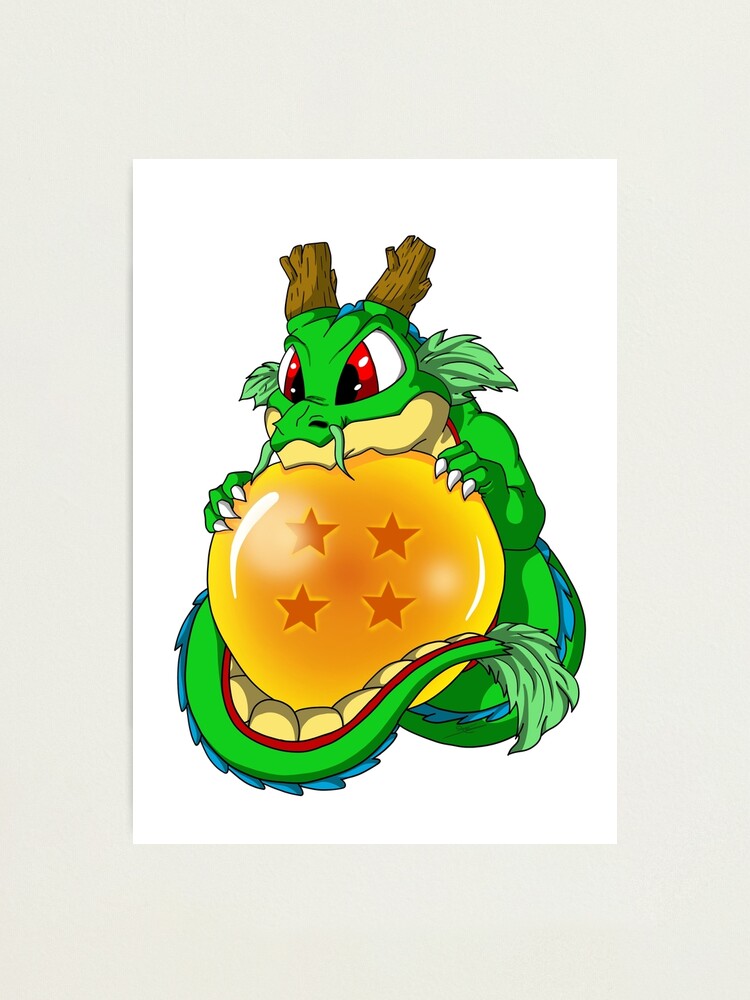 "SHENRON CHIBI DRAGON BALL" Photographic Print by KrokMin | Redbubble