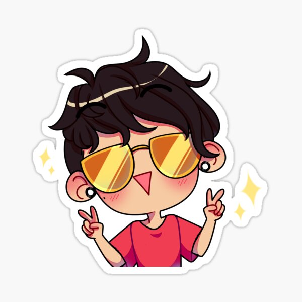 "Cool guy" Sticker for Sale by Luna0owo | Redbubble