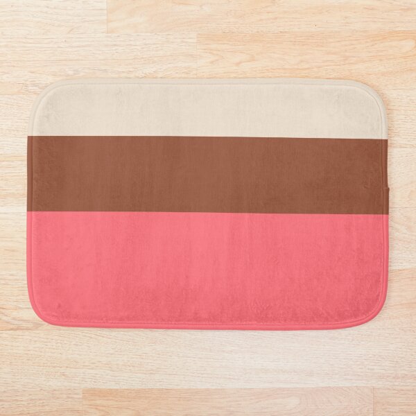 "Neapolitan - Minimalist Color Block Pattern in Bone, Brown, and Bright ...