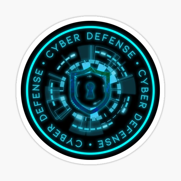 "CYBER DEFENSE BADGE SEAL LOGO - RADAR DIGITAL NETWORK NODE ...