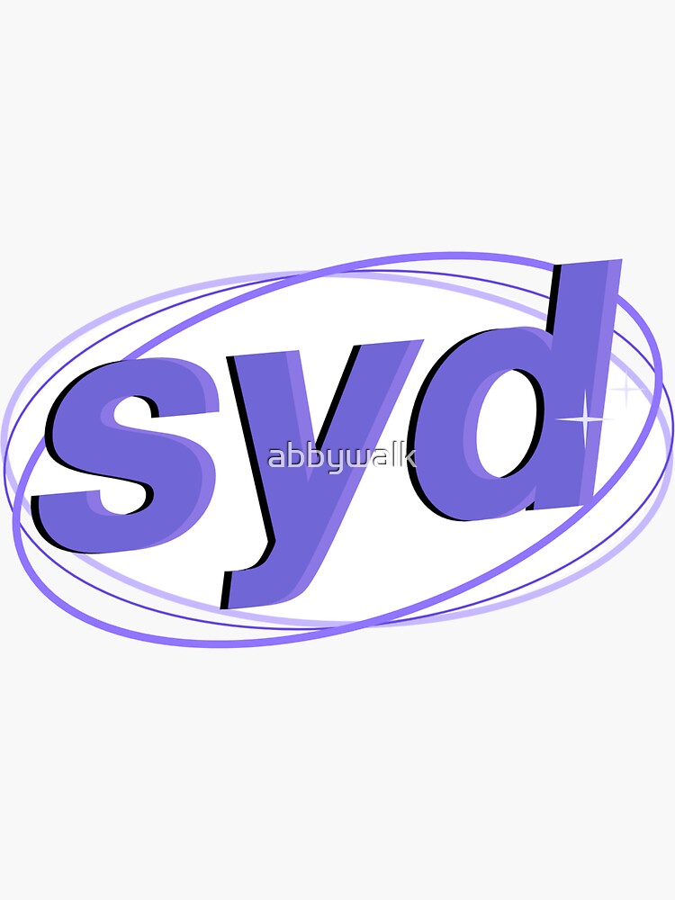 "syd name sticker" Sticker for Sale by abbywalk | Redbubble