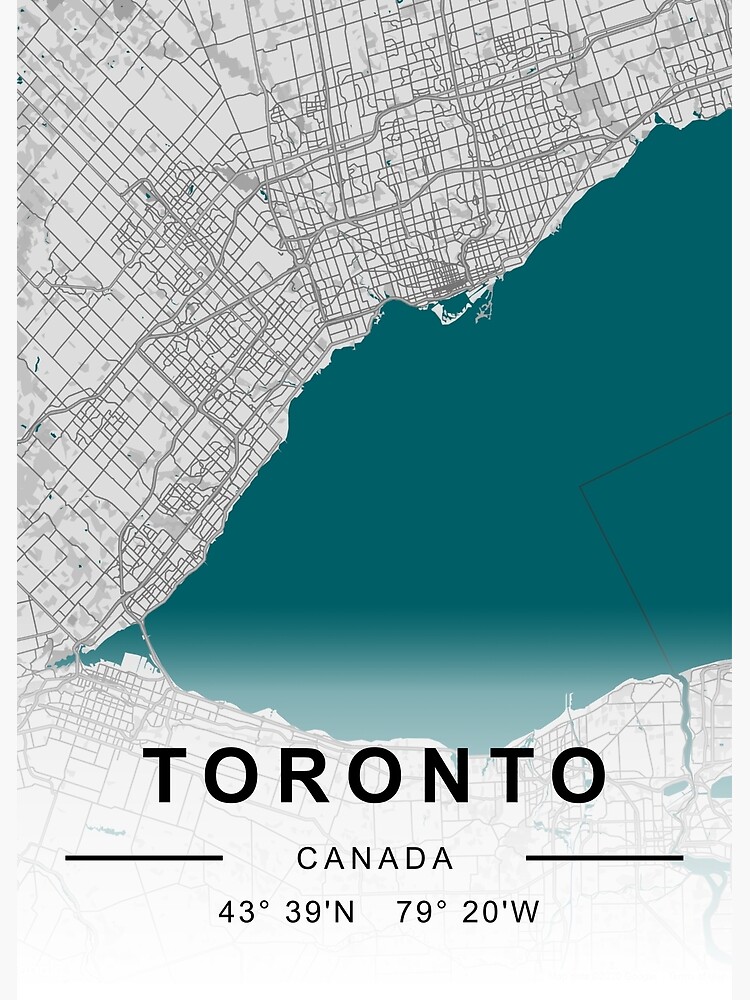 "TORONTO CİTY ROAD MAP POSTER" Poster for Sale by rashadat | Redbubble