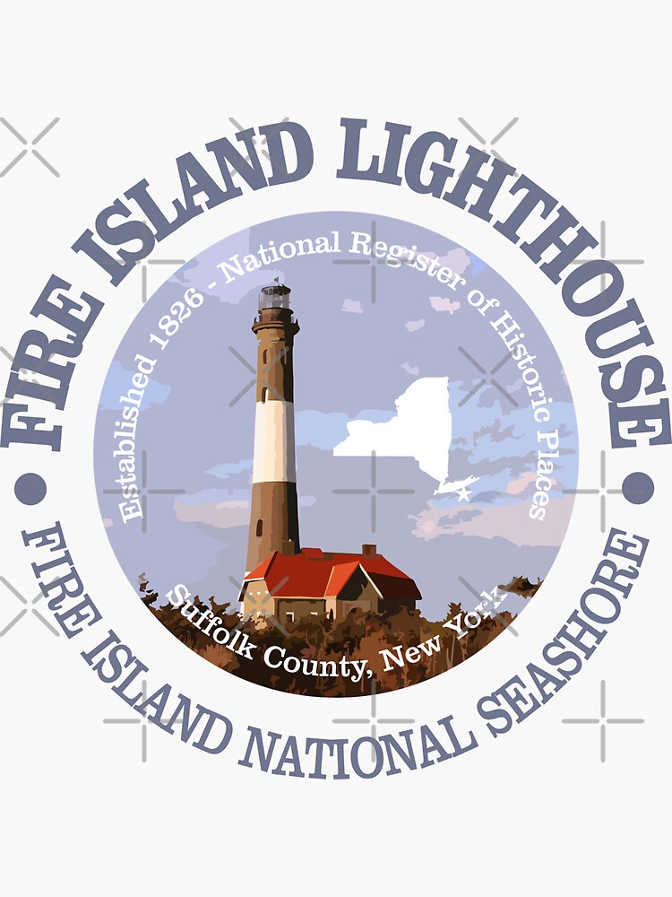 "Fire Island Lighthouse" Sticker for Sale by curranmorgan | Redbubble