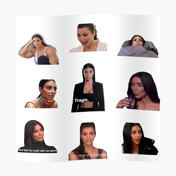 "kim kardashian pack" Poster for Sale by KarenCashel | Redbubble