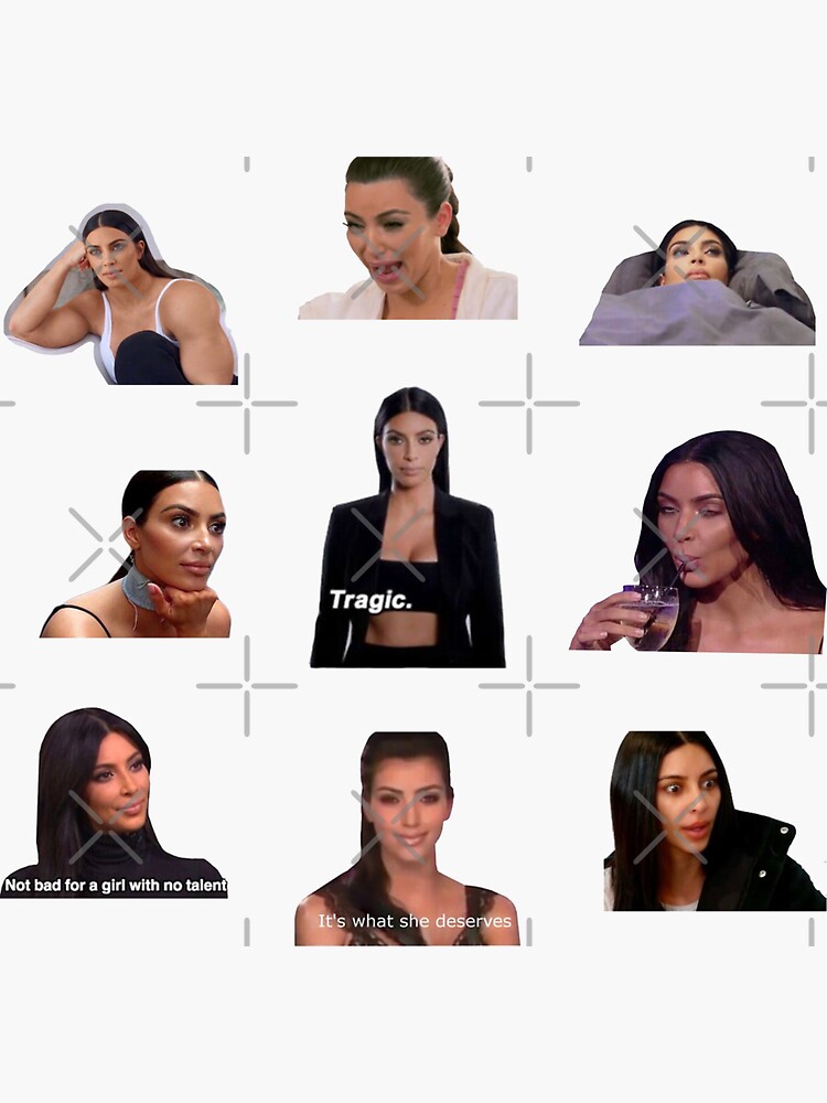 "kim kardashian pack" Sticker for Sale by KarenCashel | Redbubble