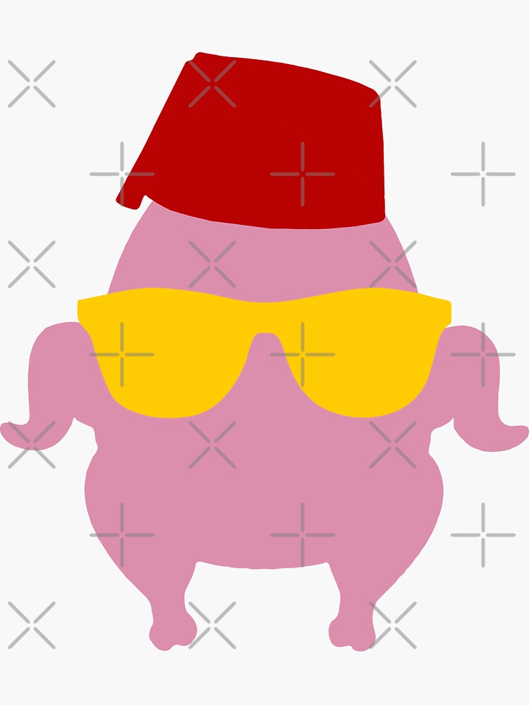 "HAPPY FRIENDSGIVING TURKEY HEAD" Sticker for Sale by Priscimissy ...