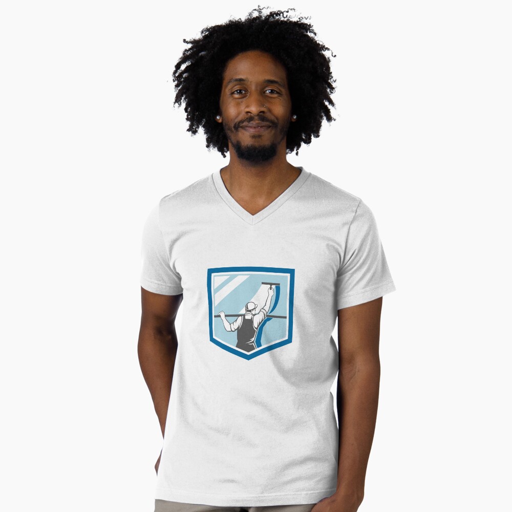 "Window Cleaner Washer Worker Shield Retro" Sticker for Sale by ...