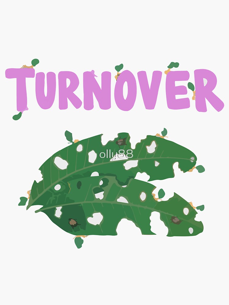 "Turnover - Leaf logo" Sticker for Sale by olly88 | Redbubble