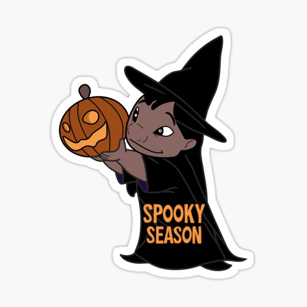 "Spooky Season Lilo and Stitch" Sticker for Sale by Kjerstiana | Redbubble