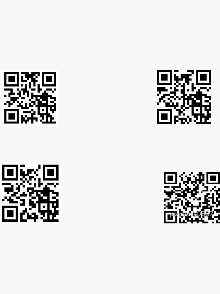 "meme qr codes (see description) " Sticker for Sale by pizzarolls0607 ...