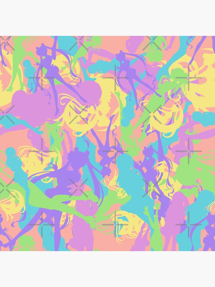 "Anime manga kawaii cute camouflage pattern" Poster for Sale by ...