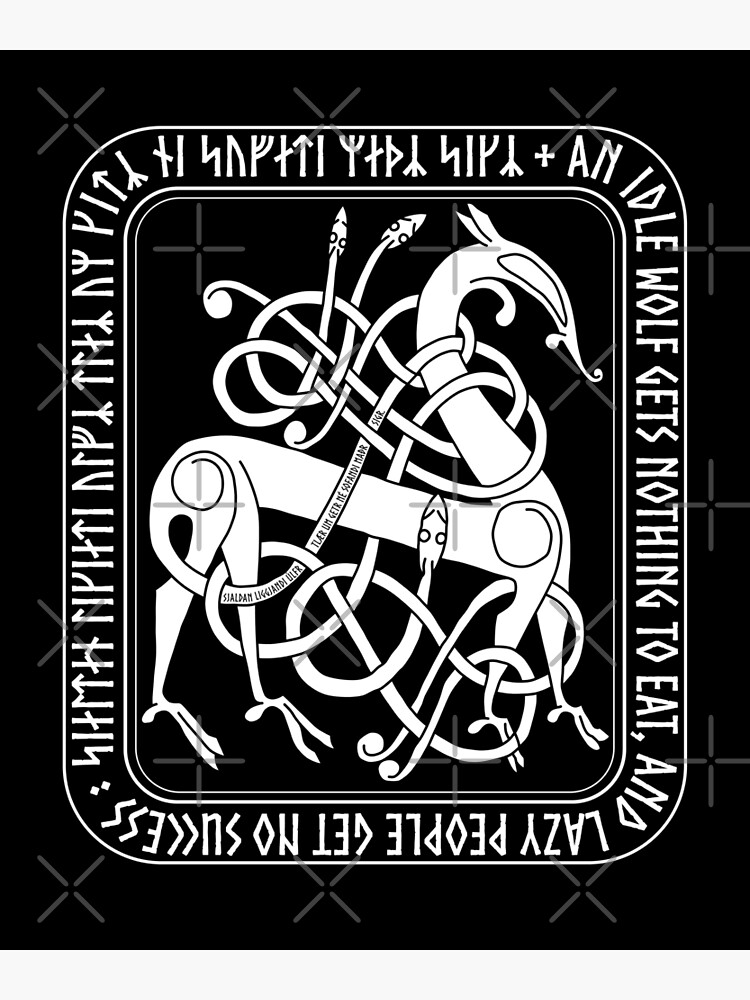 "Viking Runic Havamal Quote" Poster by Helgi-chris | Redbubble