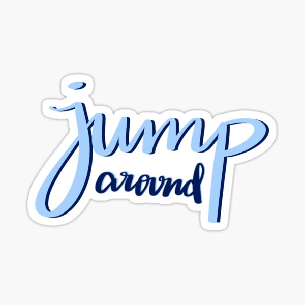 "jump around" Sticker for Sale by emilypadula | Redbubble