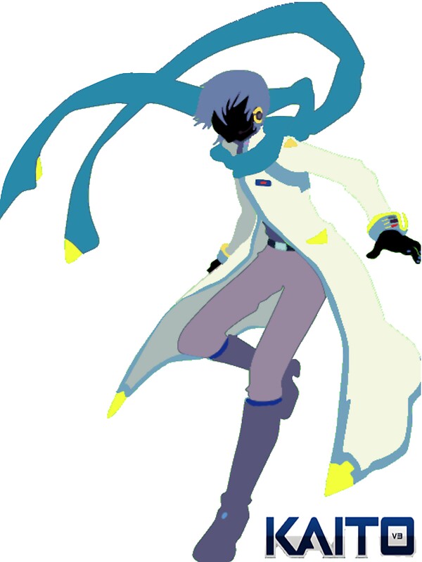 "V3 KAITO Box Art Silhouette" by gowatchanime | Redbubble