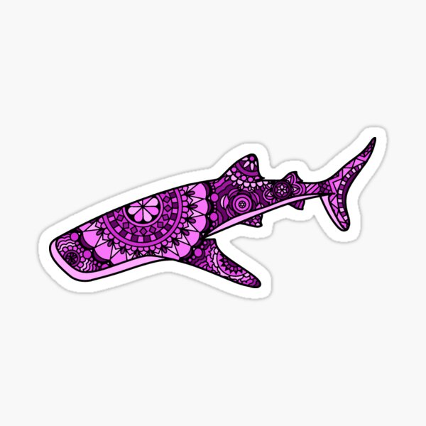 "Pink Whale Shark" Sticker by Scuba-Div3r | Redbubble
