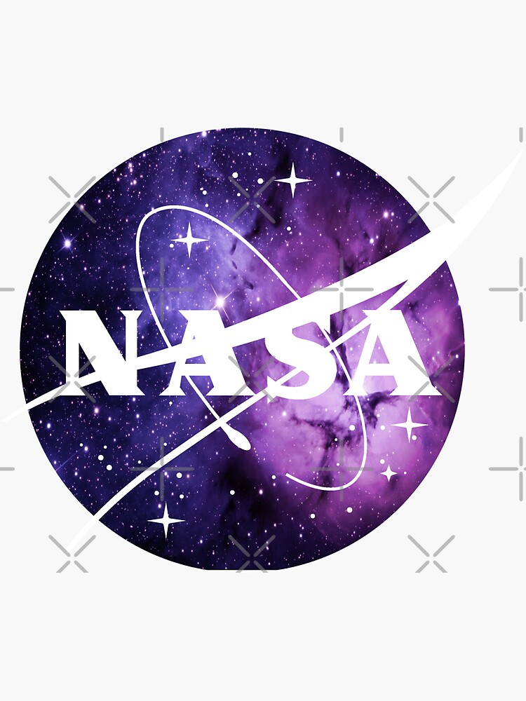 "NASA Purple design" Sticker by VeronikaKac | Redbubble