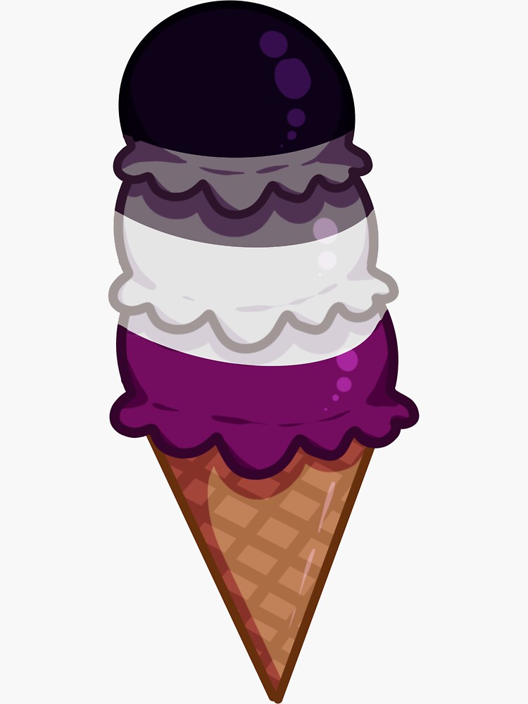 "Ace Ice Cream Cone" Sticker by kat-farr | Redbubble