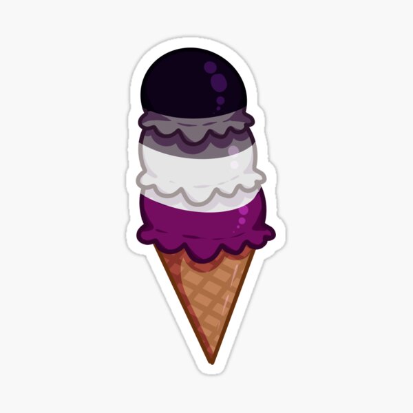 "Ace Ice Cream Cone" Sticker by kat-farr | Redbubble