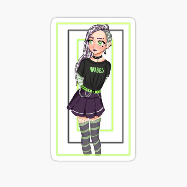 "Anime E-girl" Sticker by shahdraws | Redbubble