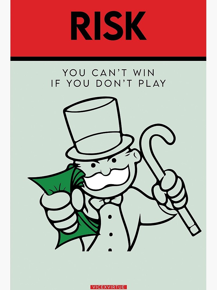 "Monopoly Risk" Art Board Print for Sale by kingsleepless | Redbubble