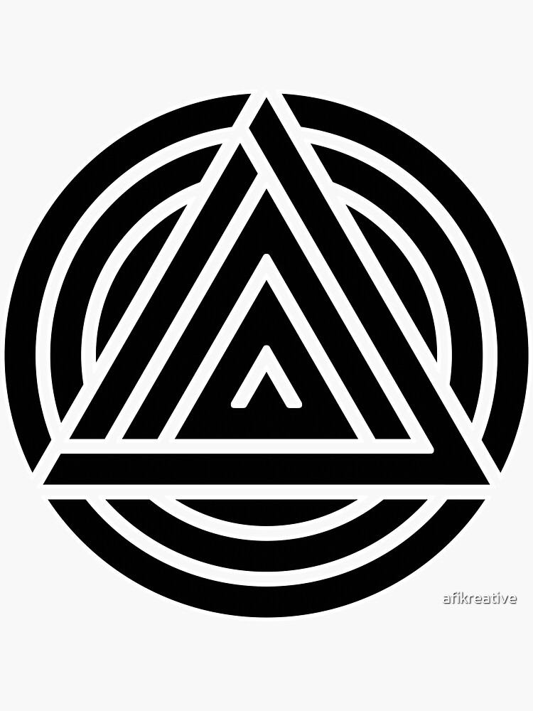 "Tricircle" Sticker for Sale by afikreative | Redbubble