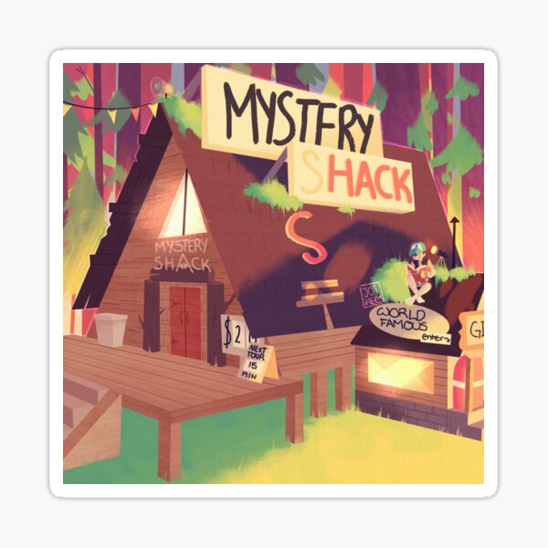 "The Mystery Shack" Sticker for Sale by jojkees-art | Redbubble