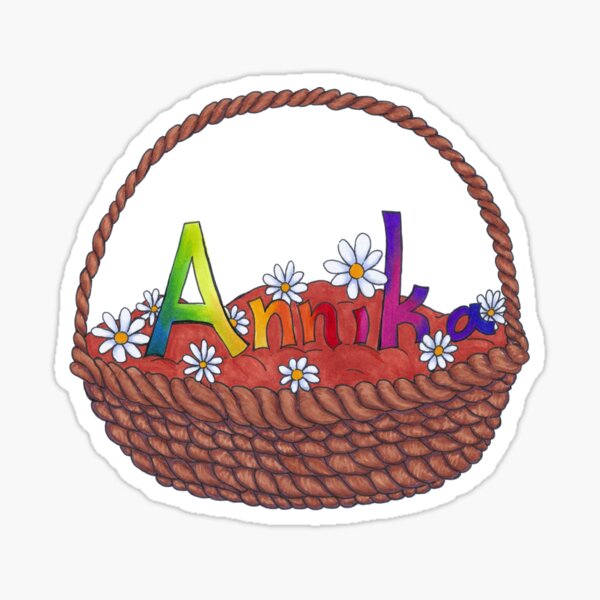 "Annika Name Art" Sticker by AvalonUnmuzzled | Redbubble