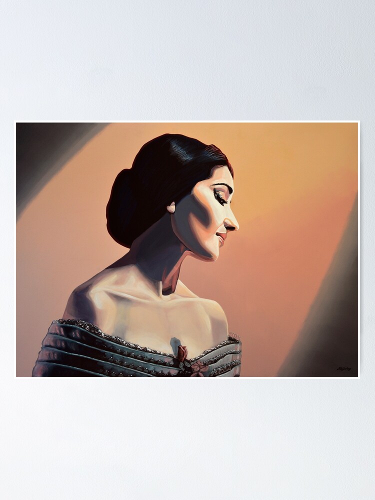 Póster « Maria Callas - la pintura original es de 90 x 120 cm y está a ...