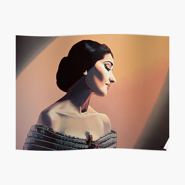 Póster « Maria Callas - la pintura original es de 90 x 120 cm y está a ...