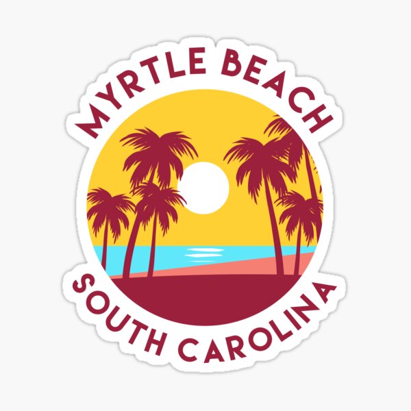 "Myrtle Beach, South Carolina" Sticker for Sale by InvestingRoad ...