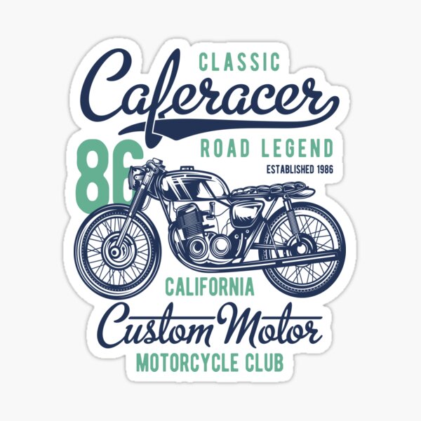 "California Custom Motorcycle Club" Sticker for Sale by Sinfamous ...