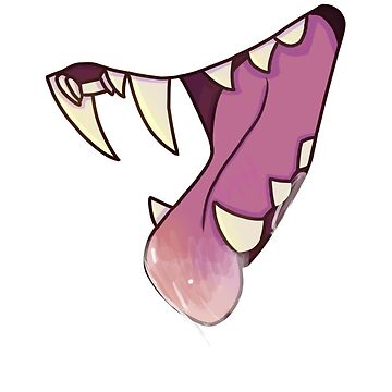 "Maw (saliva version) " Sticker for Sale by LoveFazHeart | Redbubble