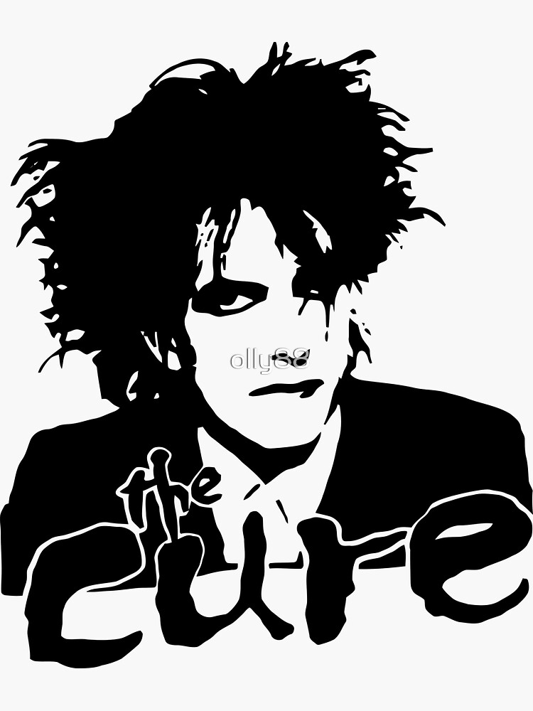 "The Cure - Robert Smith" Sticker for Sale by olly88 | Redbubble