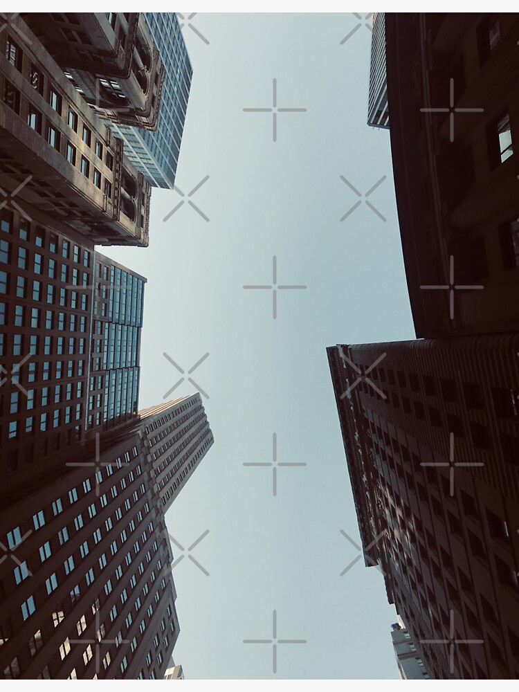 "New York Buildings" Sticker for Sale by tinyteacups | Redbubble