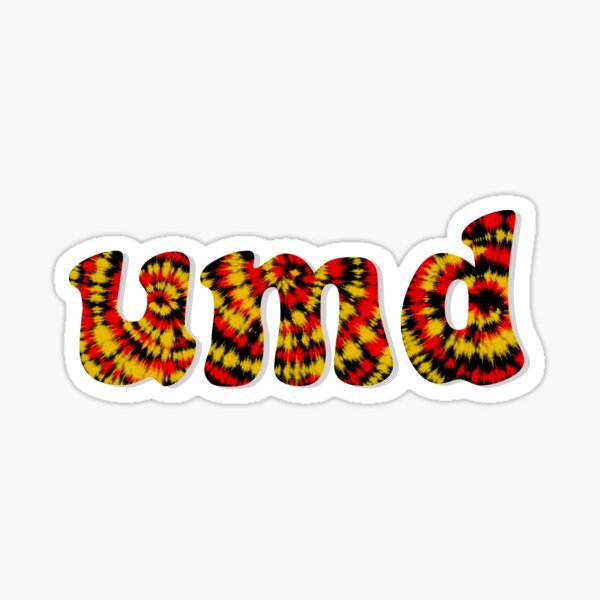 "Umd tie dye" Sticker for Sale by maddiesiegel | Redbubble