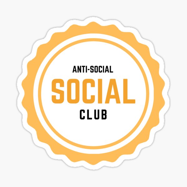 "Anti-Social Social Club" Sticker for Sale by RubySpark | Redbubble
