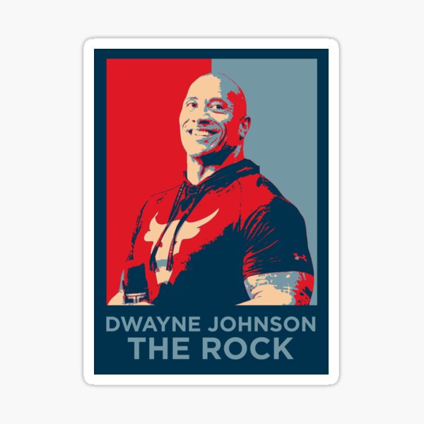 "dwayne johnson - rock" Sticker for Sale by Tmast20 | Redbubble