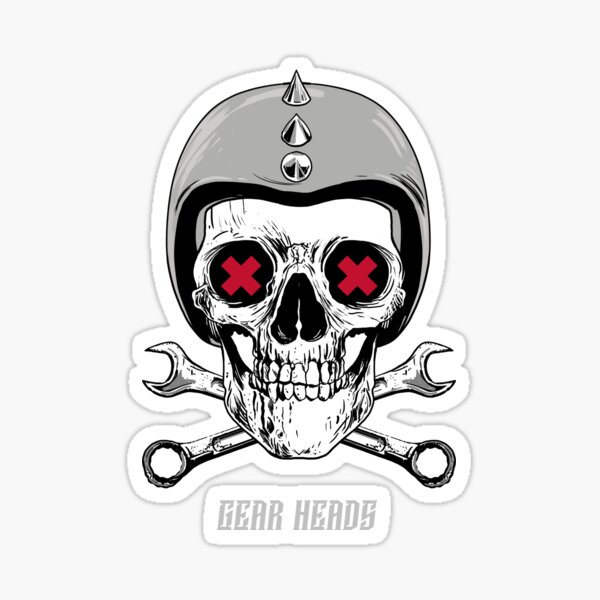 "GEAR HEADS!" Sticker for Sale by 420TsNow | Redbubble