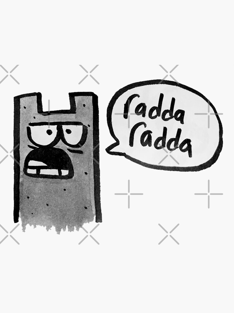 "Radda" Sticker for Sale by Darius Miller | Redbubble