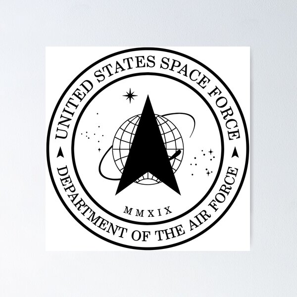 "US Space Force" Poster for Sale by CultivatedLaser | Redbubble
