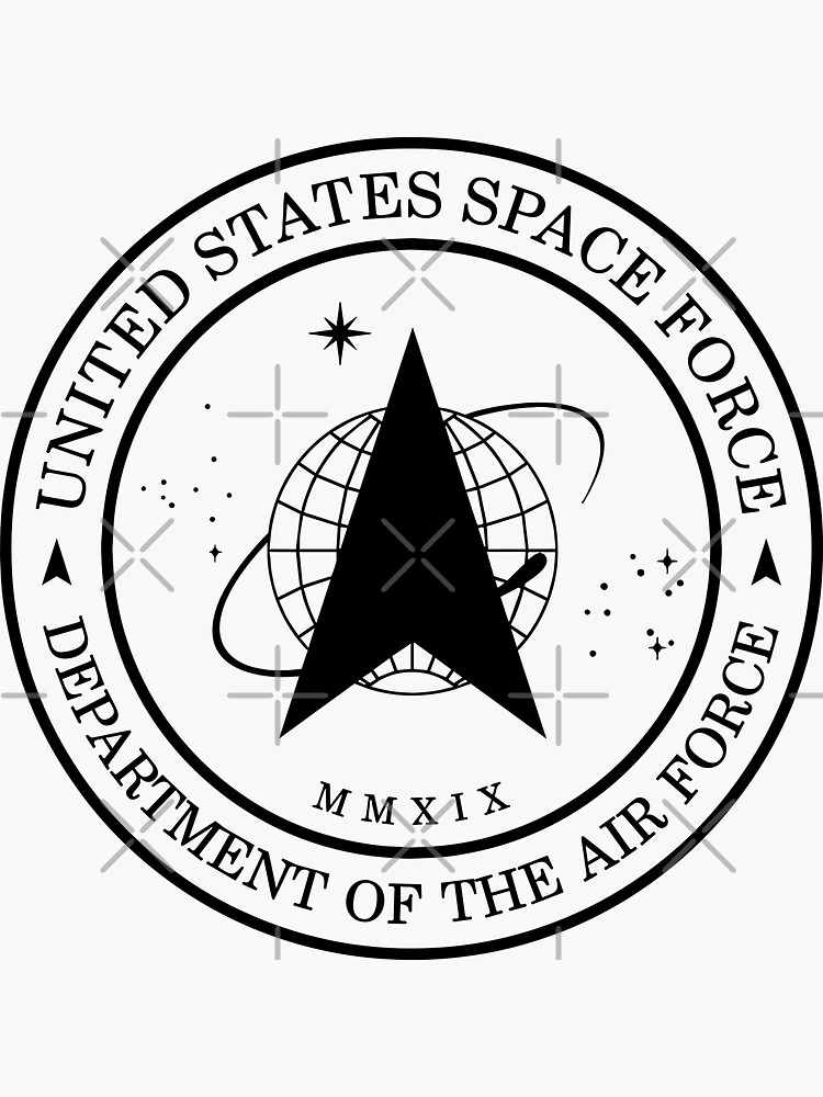 "US Space Force" Sticker for Sale by CultivatedLaser | Redbubble