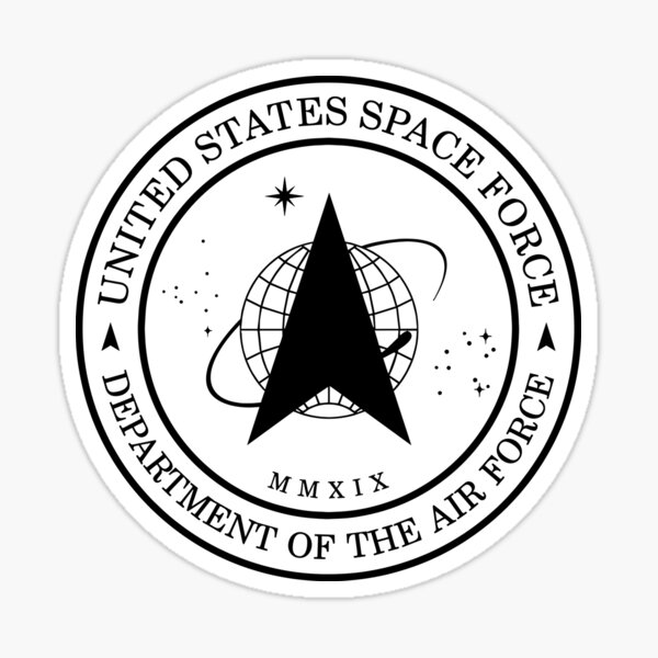 "US Space Force" Sticker for Sale by CultivatedLaser | Redbubble