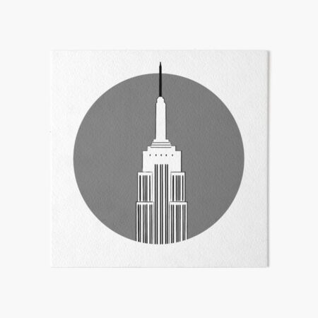 "Empire State Logo" Art Board Print for Sale by funnydesignz | Redbubble